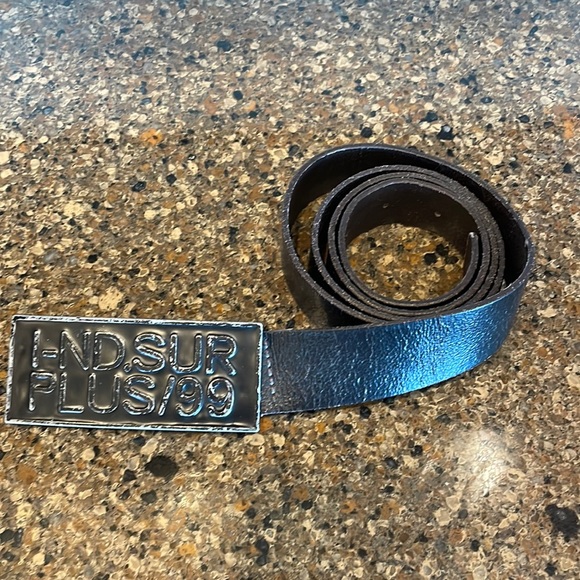 Aldo | Accessories | Vintage Aldo Large Buckle Dark Black Distressed ...